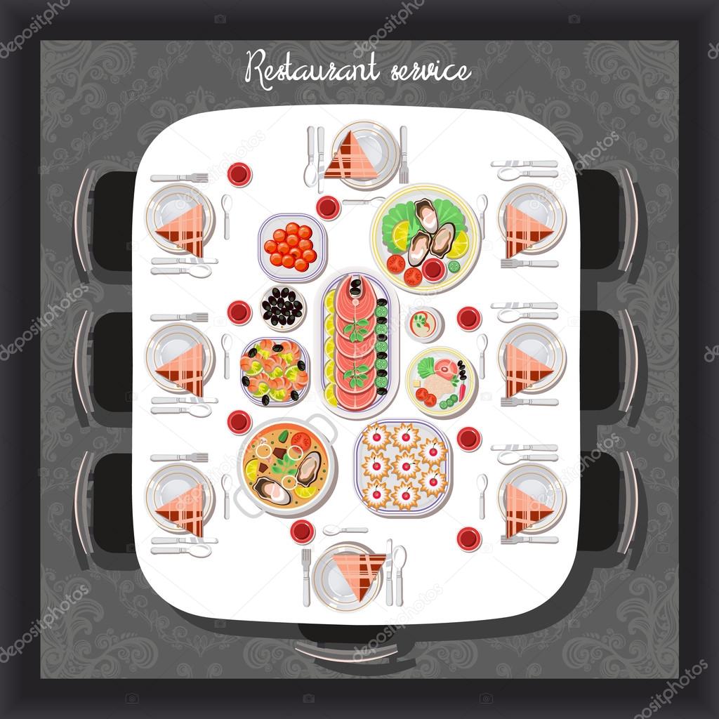 Restaurant service design Stock Vector Image by ©Deedman #78393886