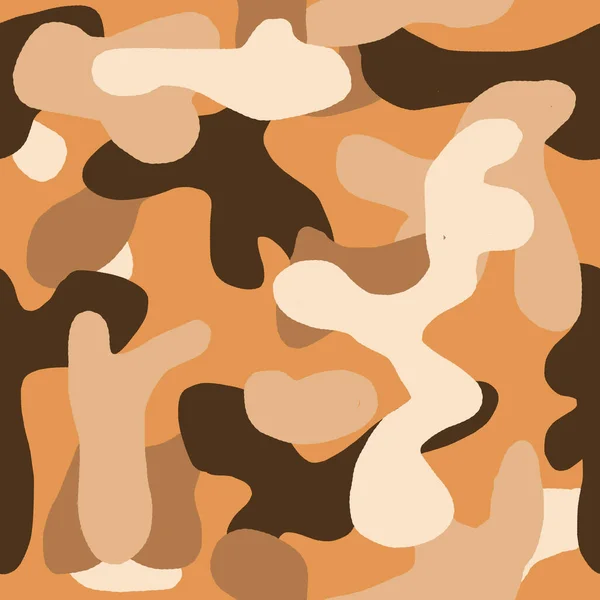 Brown beige camouflage camo seamless pattern. Military army design ...