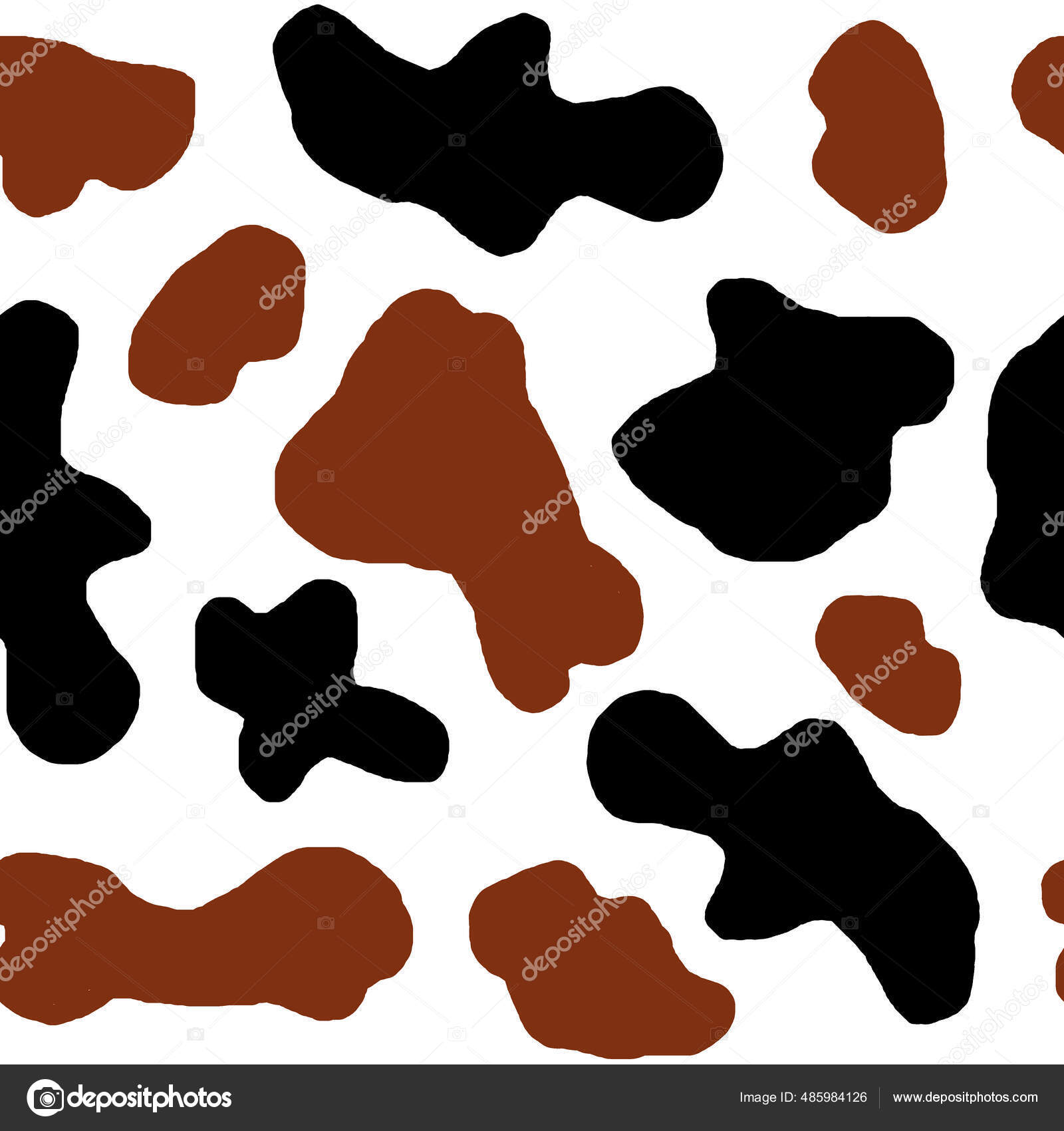 Brown Cow Print Background