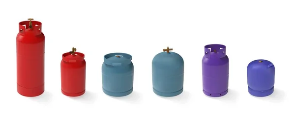 Creative vector illustration of gas cylinder, tank, balloon, container ...