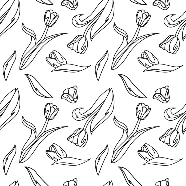 Tulipán rajz Stock vektorok, Tulipán rajz Jogdíjmentes illusztrációk ...