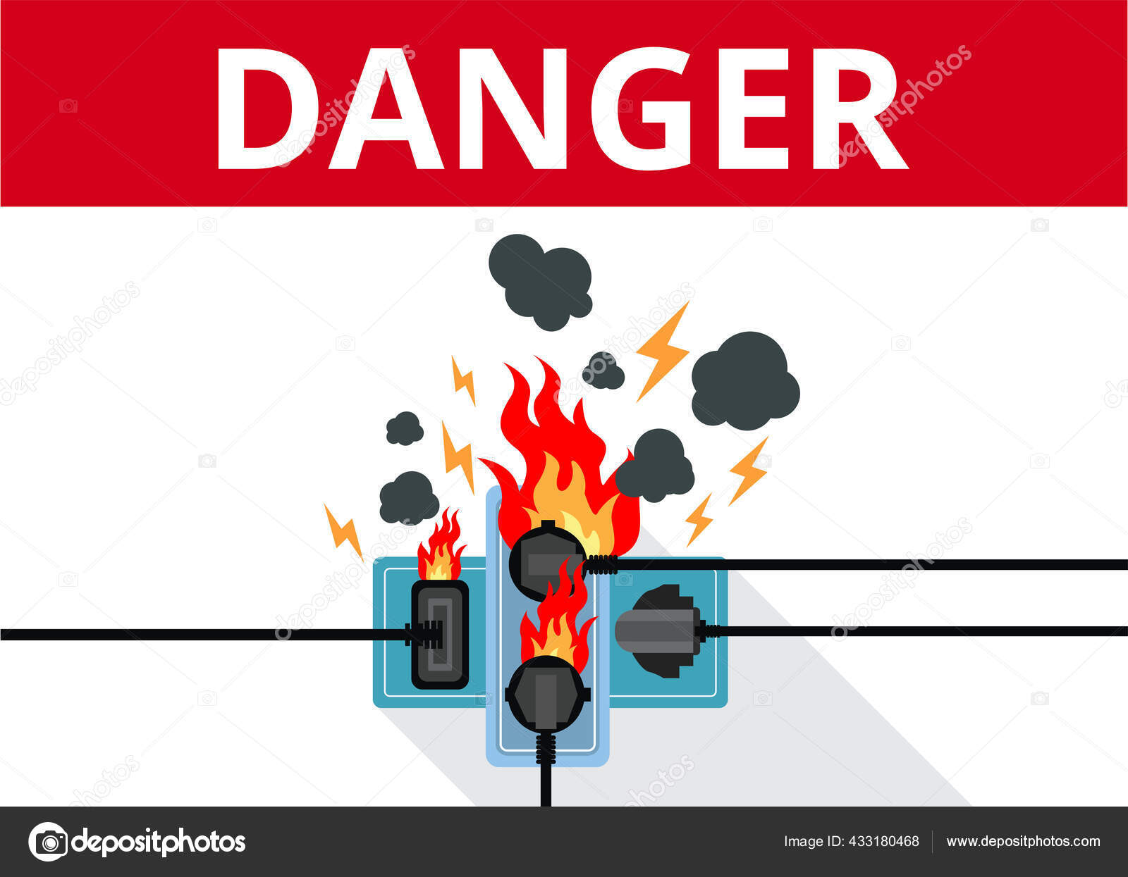 Power Plug Full Short Circuit Overload Plug Power Safety First Stock ...