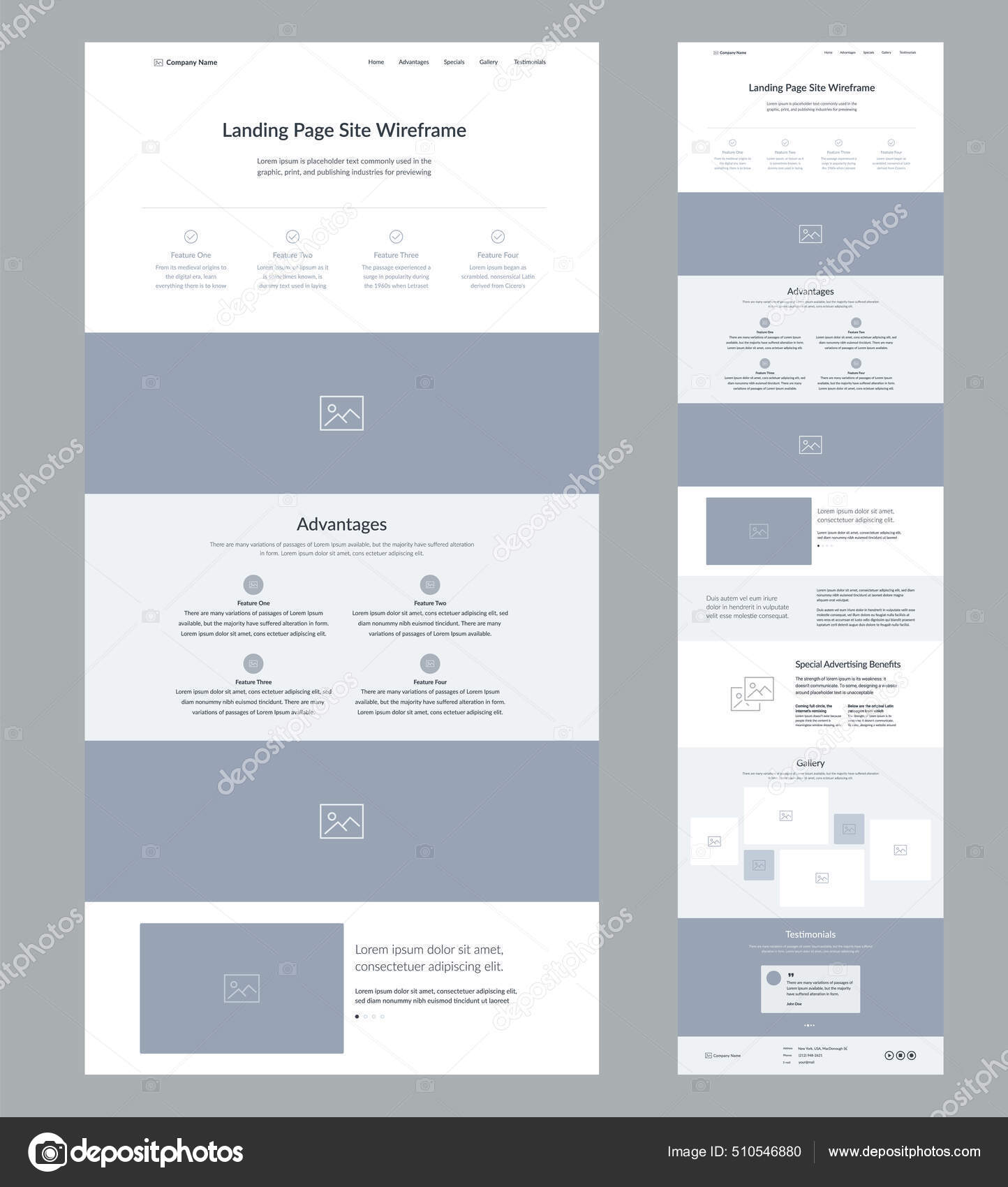 Plantilla Diseño Web Moderna Adaptable Para Desarrollo Página ...