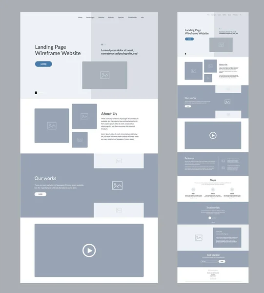 100,000 Website wireframe kit Vector Images | Depositphotos