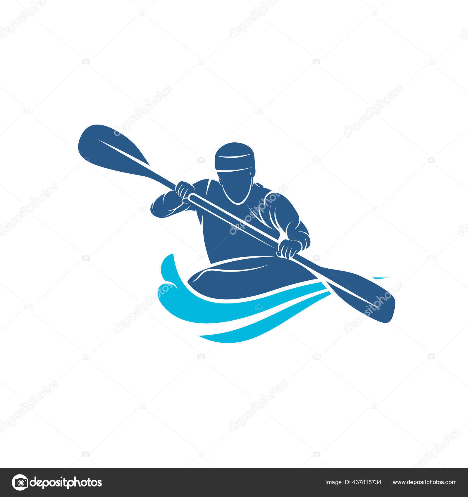 Rafting Design Vector Illustration Creative Rafting Logo Design ...