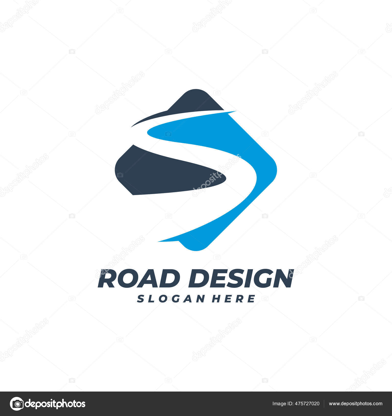 Modèle Vectoriel Logo Route Concepts Créatifs Conception Logo Route ...