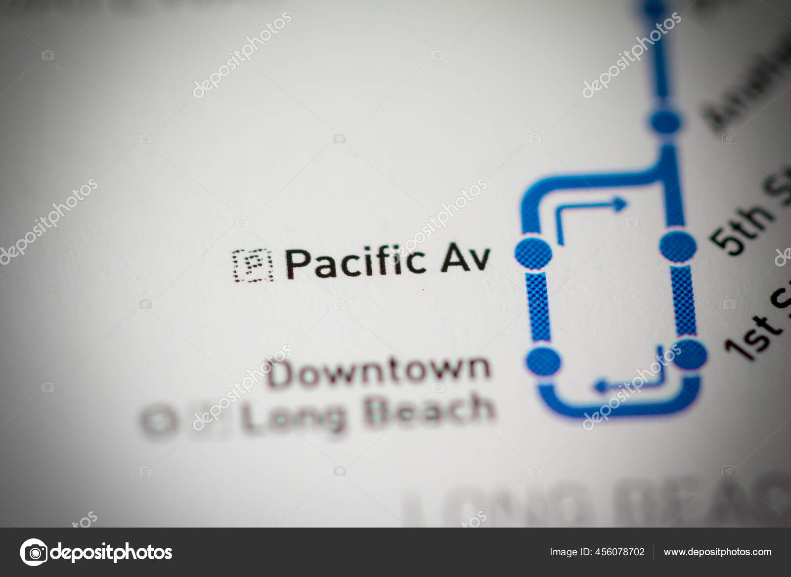 Pacific Station Los Angeles Metro Map Metro Map — Stock Photo © aliceinwonderland2020 #456078702