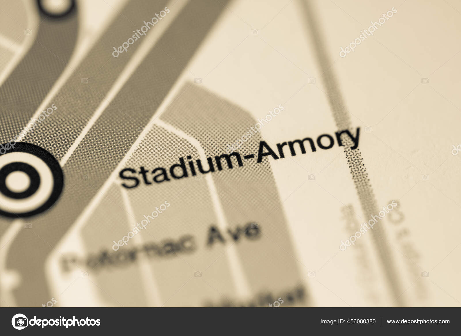 Stadium Armory Station Map Washington Metro Map Stock Photo by ...