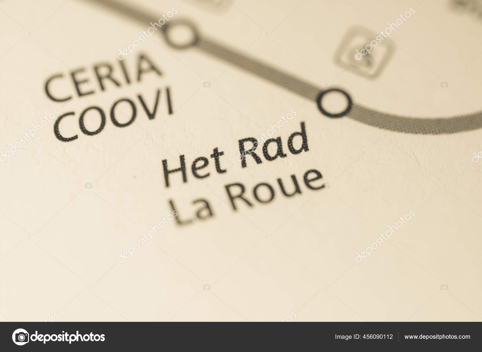 Het Rad Station Brussels Metro Map Stock Photo by ...