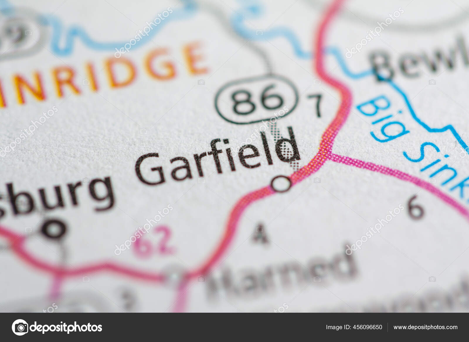 Garfield Kentucky Usa Mapa — Foto de stock #456096650 ...