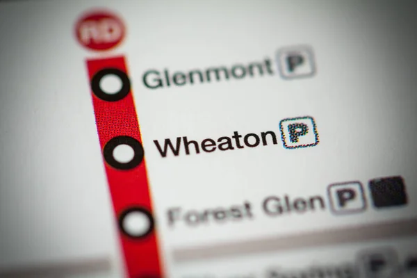 Estación Silver Spring Mapa Del Metro Washington: fotografía de stock ...