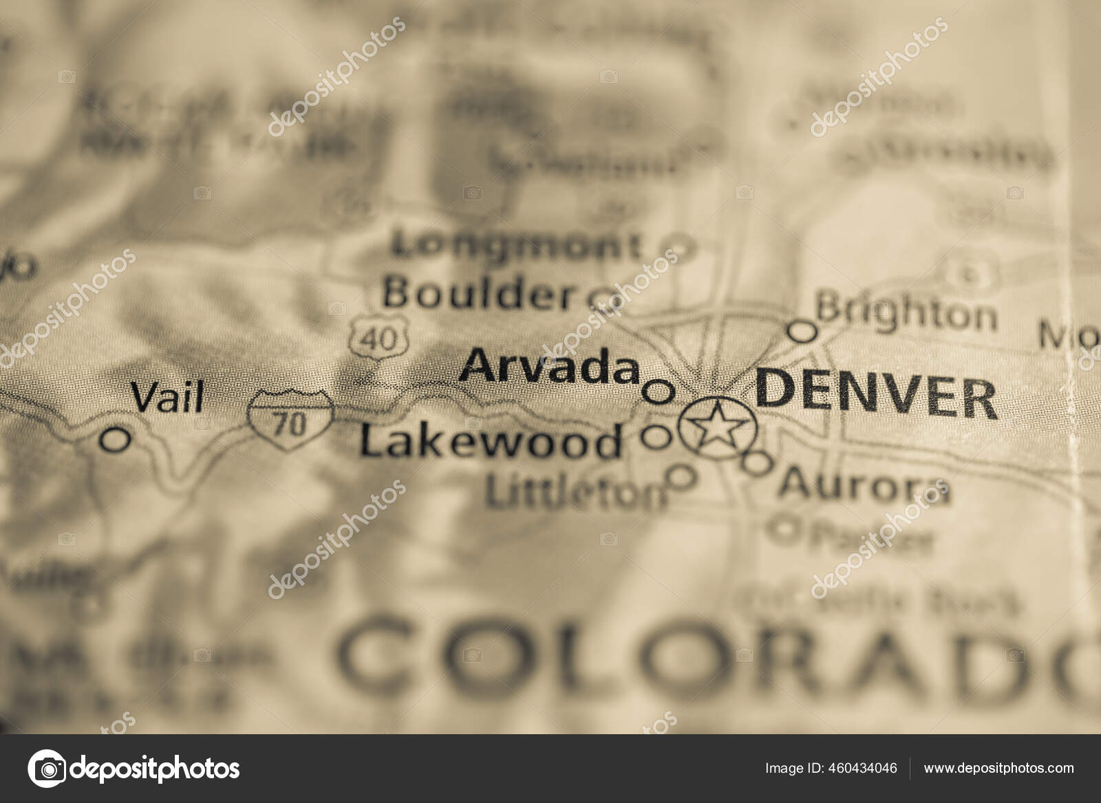 Arvada Colorado Usa Map — Stock Photo © aliceinwonderland2020 #460434046