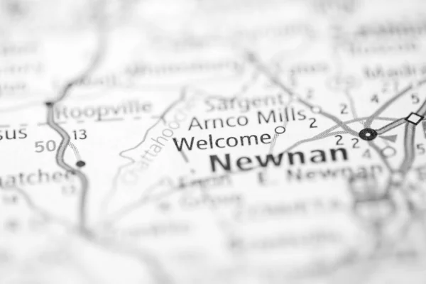 Nelson Georgia Eeuu Mapa — Foto de stock #379800314 © aliceinwonderland2020