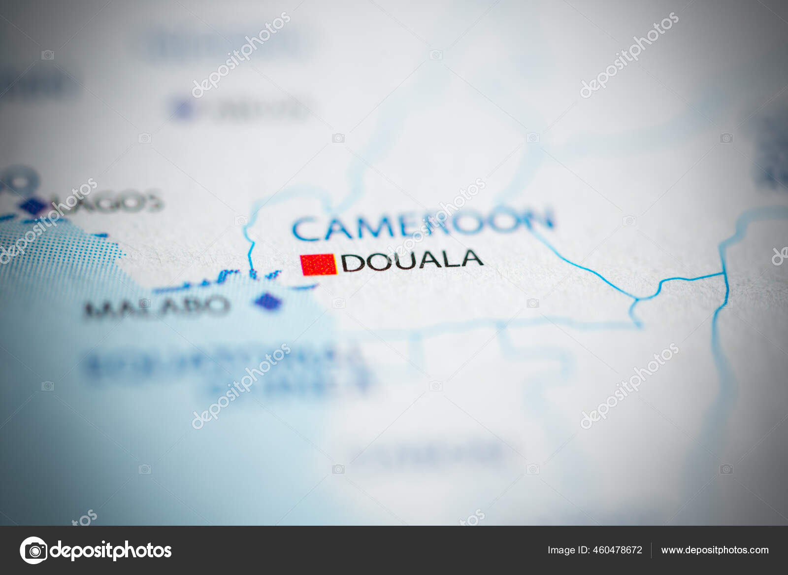 Douala Cameroon Map Stock Photo by ©aliceinwonderland2020 460478672