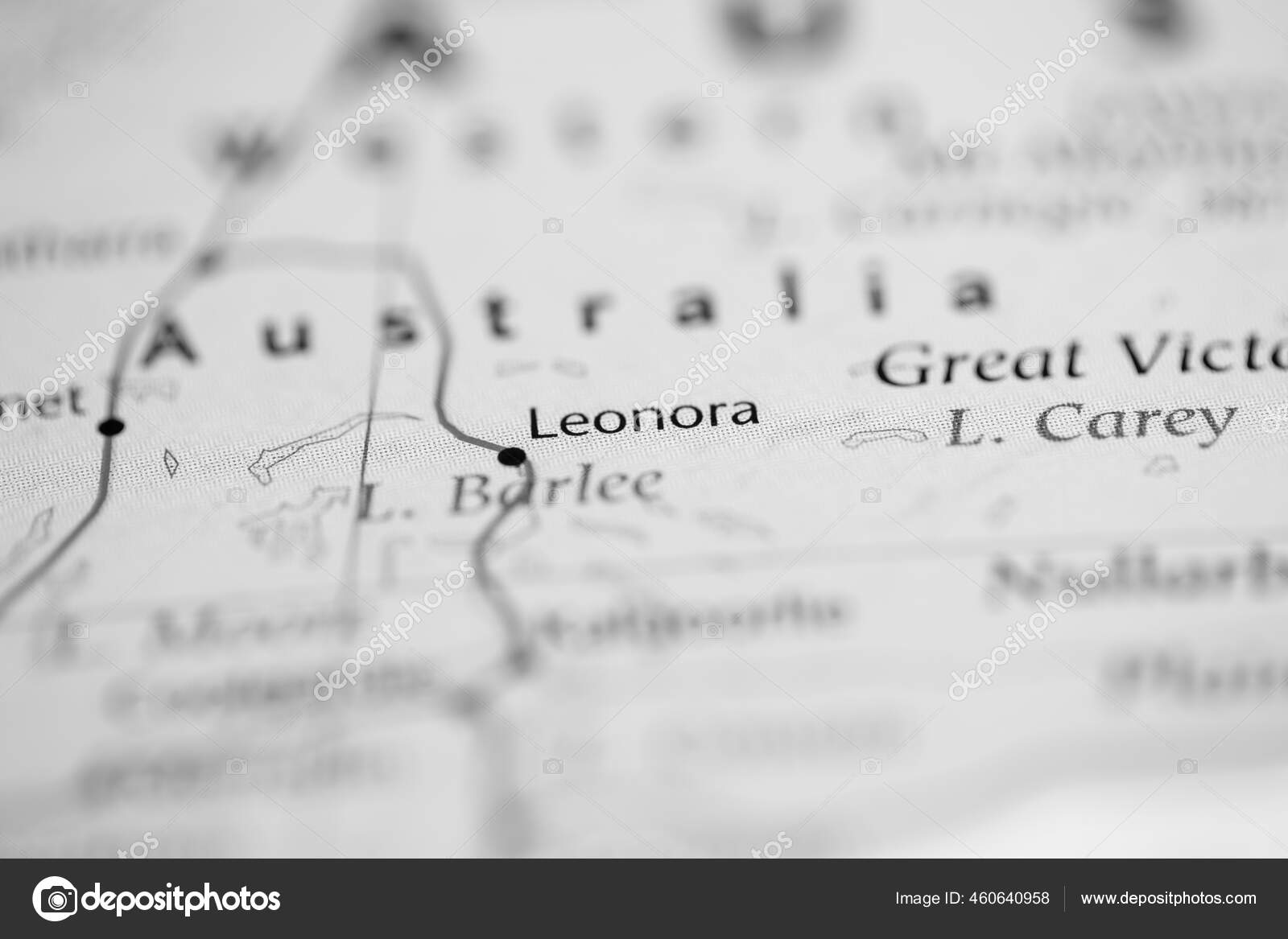 Leonora Australia Mapa — Foto de stock #460640958 © aliceinwonderland2020