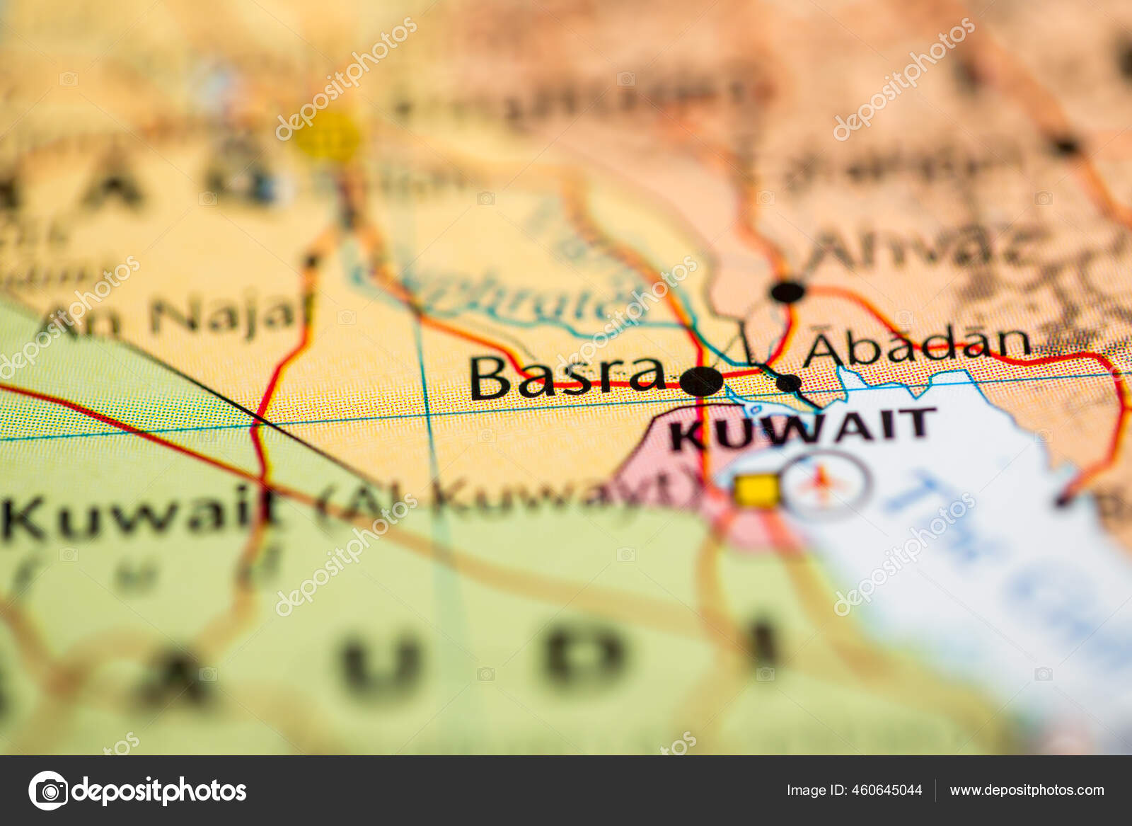 Basra Iraq Map Stock Photo by ©aliceinwonderland2020 460645044