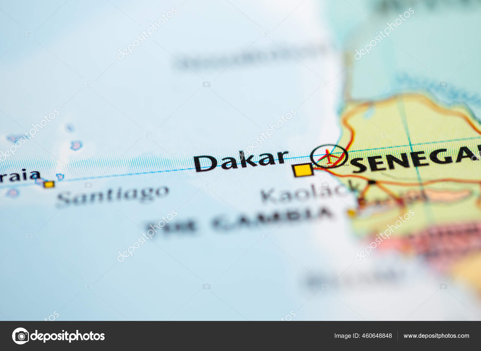 Dakar Senegal Map Stock Photo by ©aliceinwonderland2020 460648848