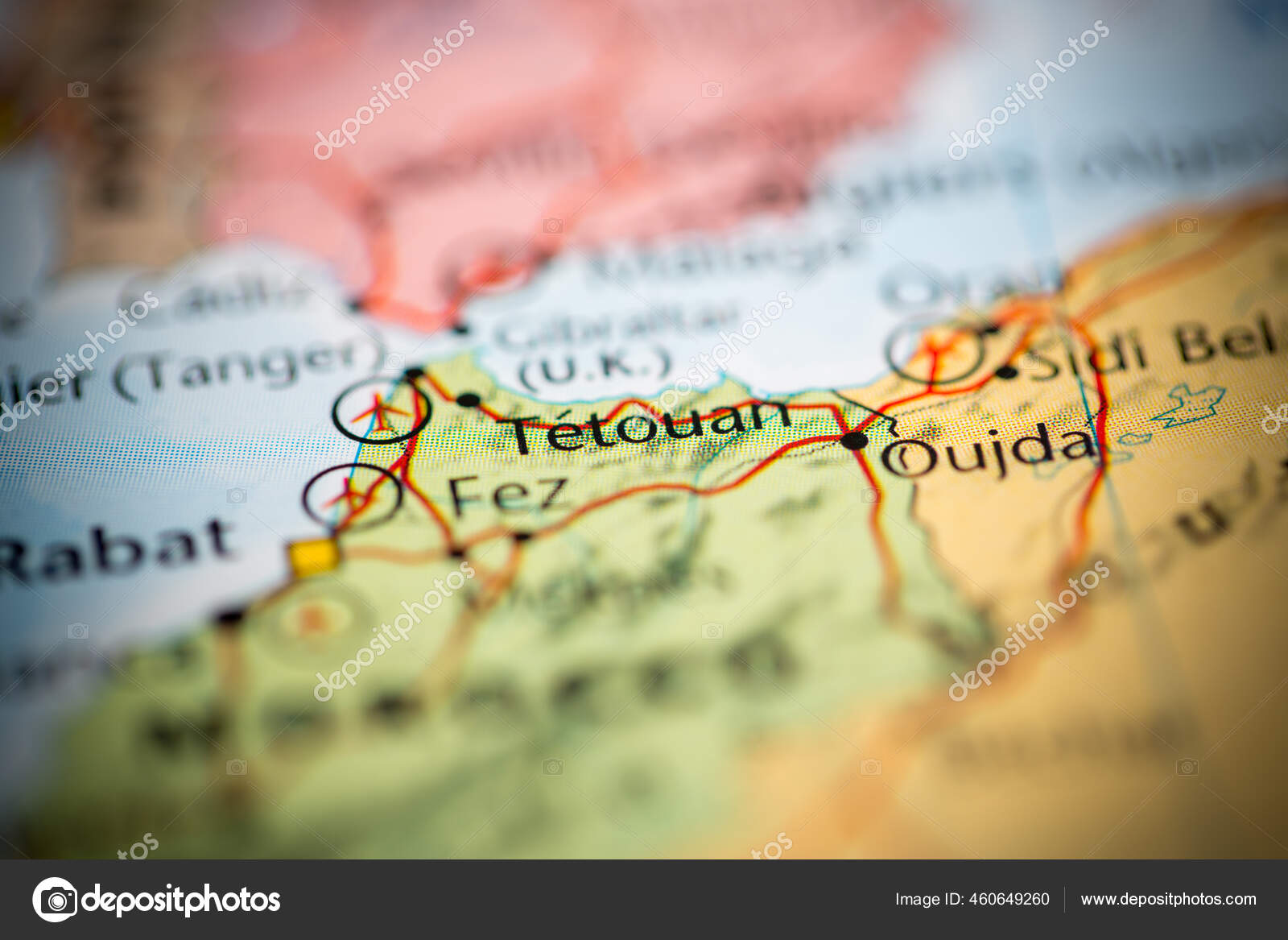 Tetouan Morocco Map Stock Photo by ©aliceinwonderland2020 460649260