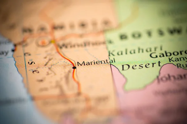 Mariental. Africa on a map Stock Photo by ©aliceinwonderland2020 333736884