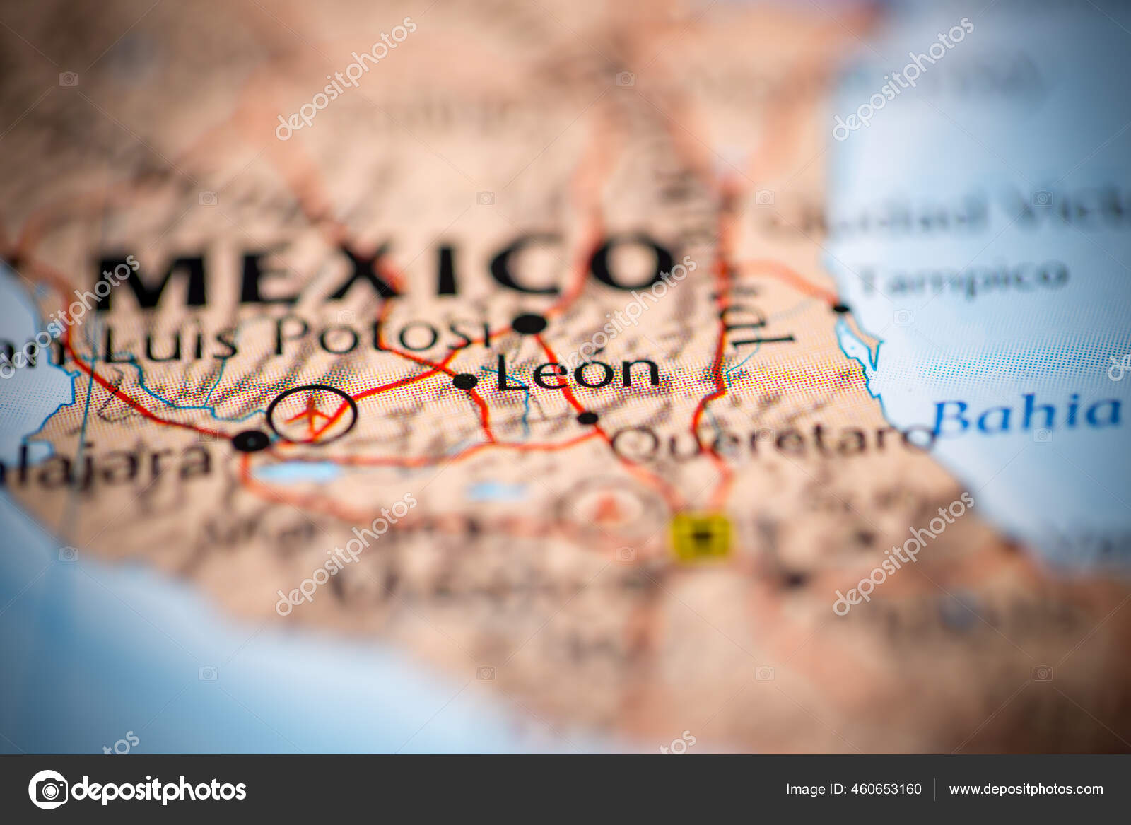 Leon Mexico Map — Stock Photo © aliceinwonderland2020 #460653160