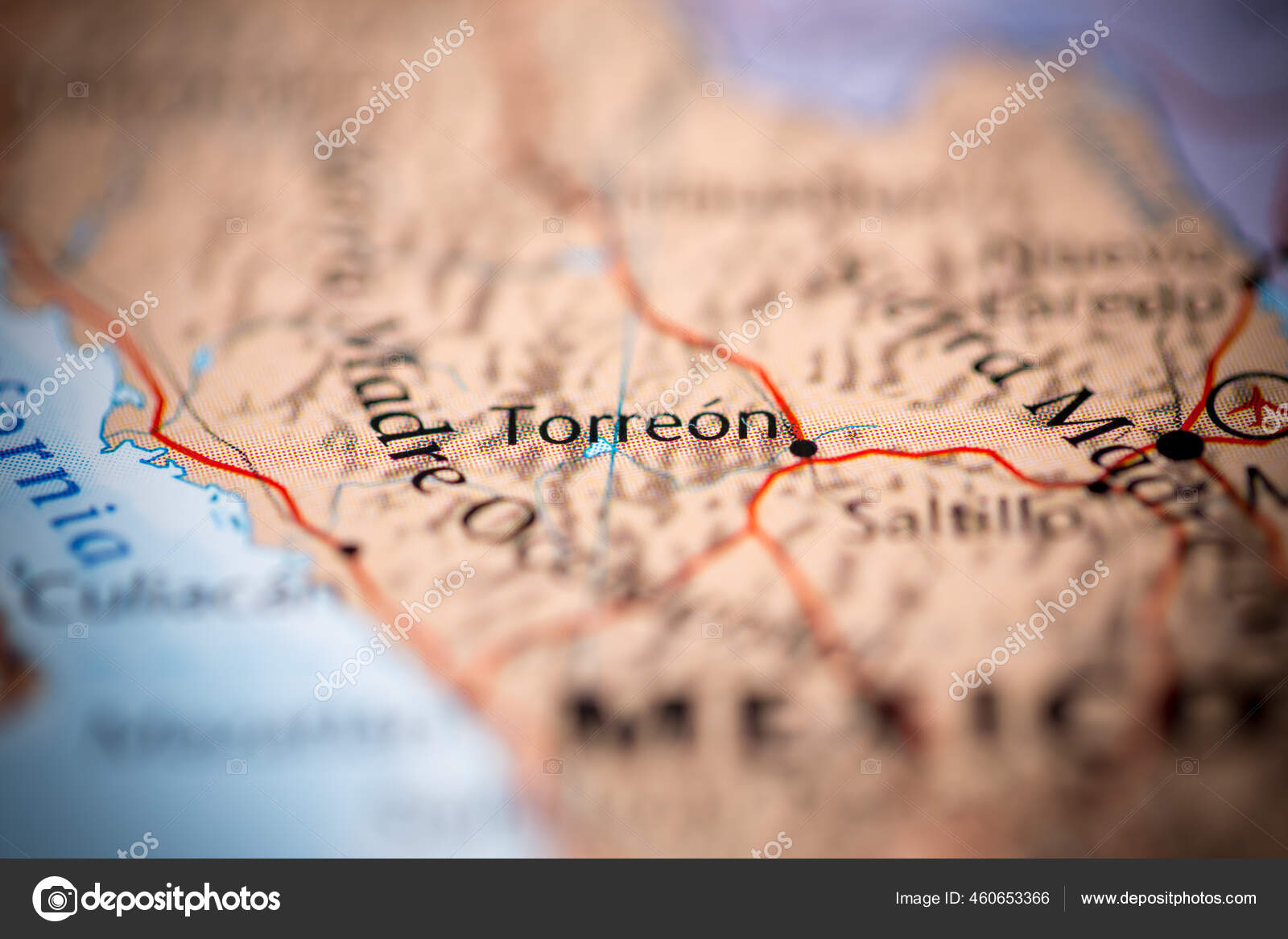 Torreon Mexico Map — Stock Photo © aliceinwonderland2020 #460653366