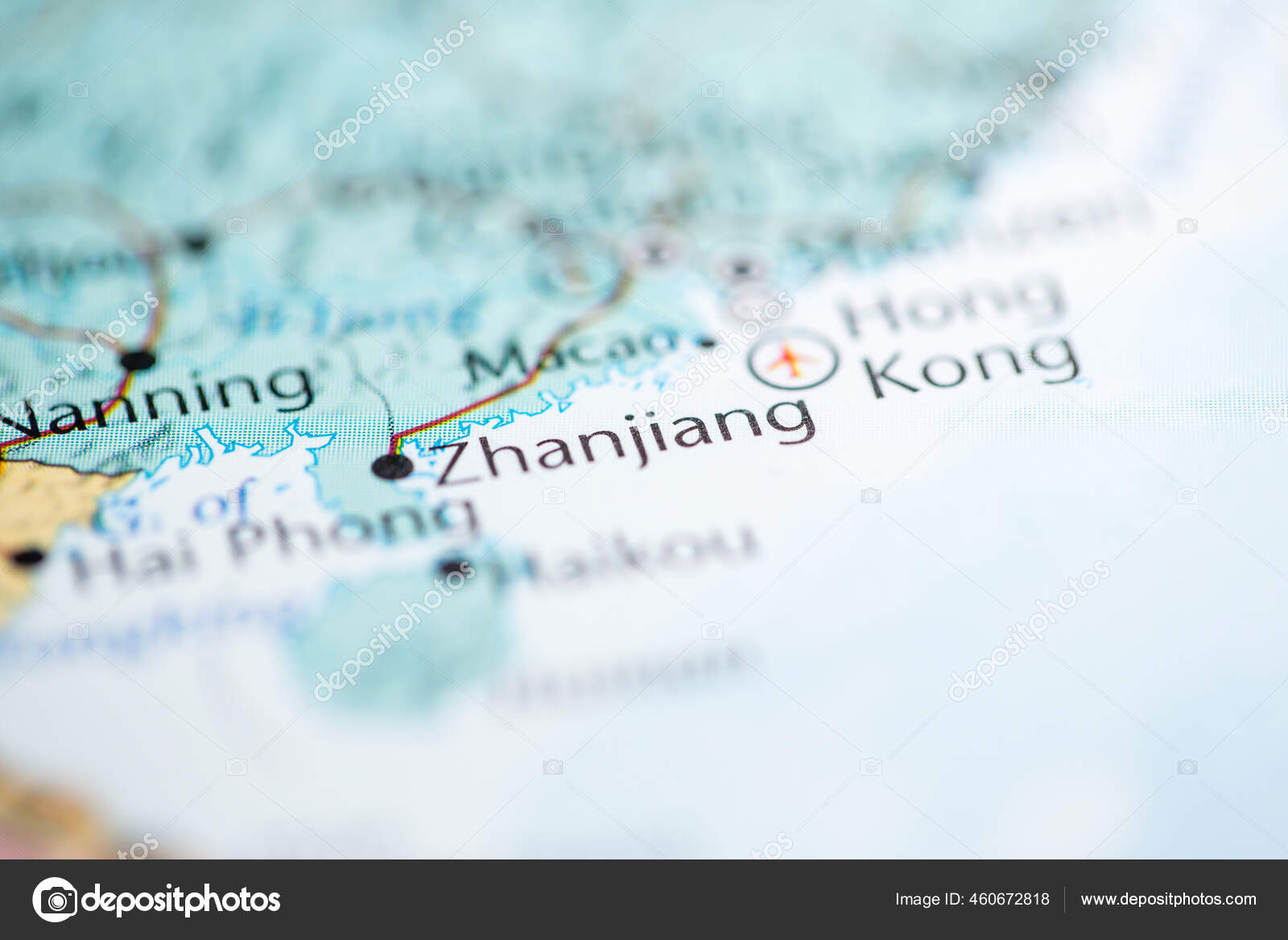 Zhanjiang China Map Stock Photo by ©aliceinwonderland2020 460672818