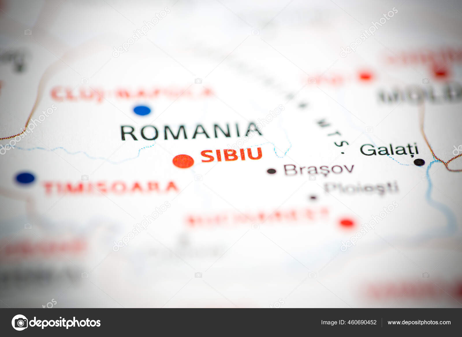 Sibiu Romania Map