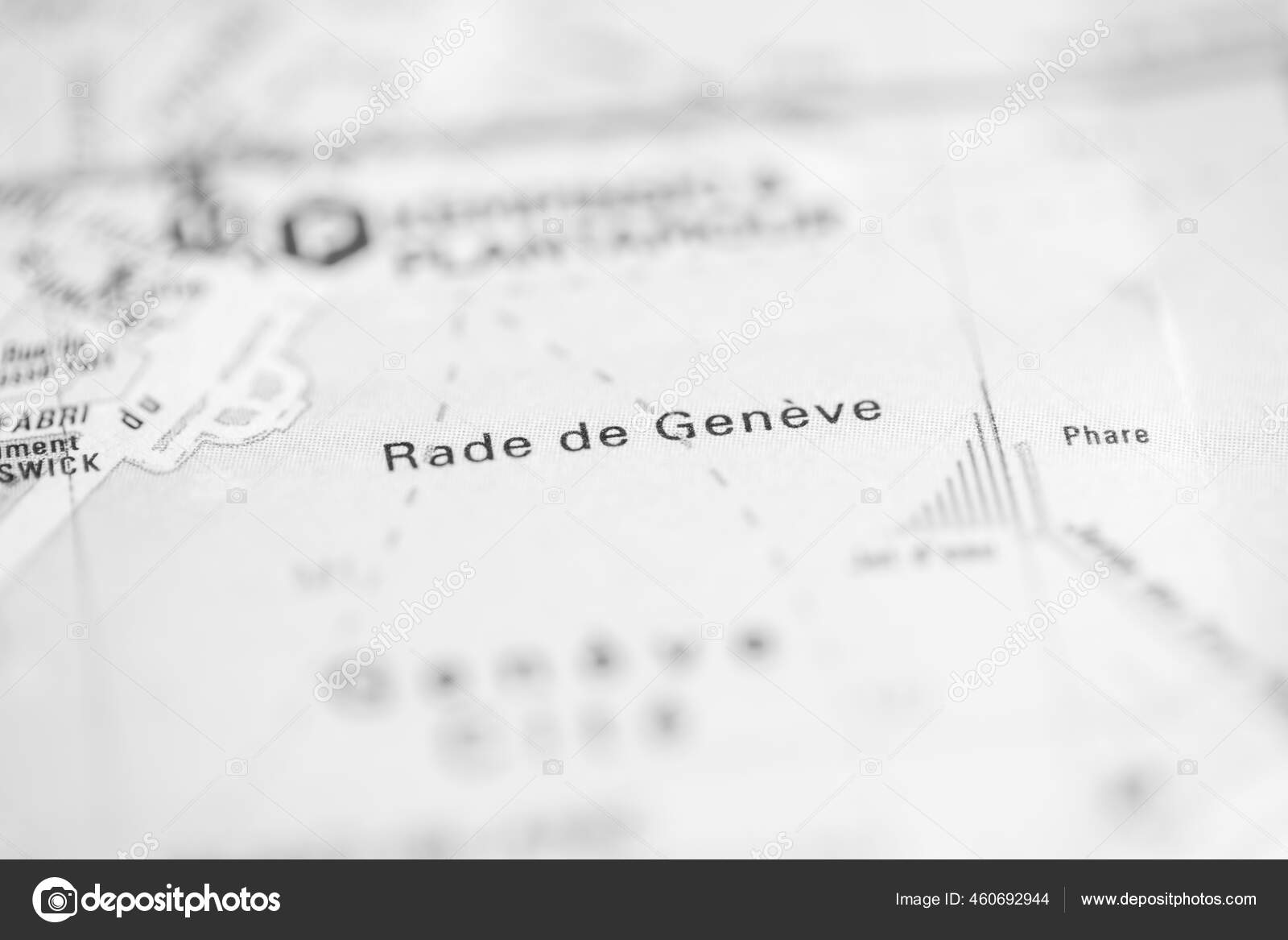 Rade Geneve Geneva Map Stock Photo by ©aliceinwonderland2020 460692944