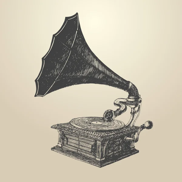 Retro phonograph sketch Stock Vector Image by ©lhfgraphics #14135347 Retro phonograph sketch Stock Vector Image by ©lhfgraphics #14135347