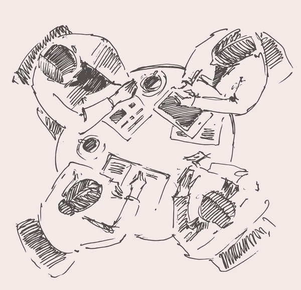 561 Round table discussion Vector Images | Depositphotos