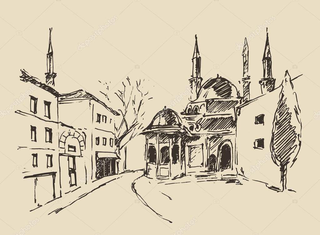 Hand drawn Istanbul city Stock Vector Image by ©grop #72754819