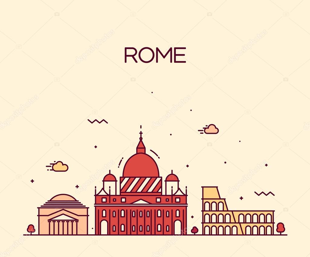Stock Vector Rome