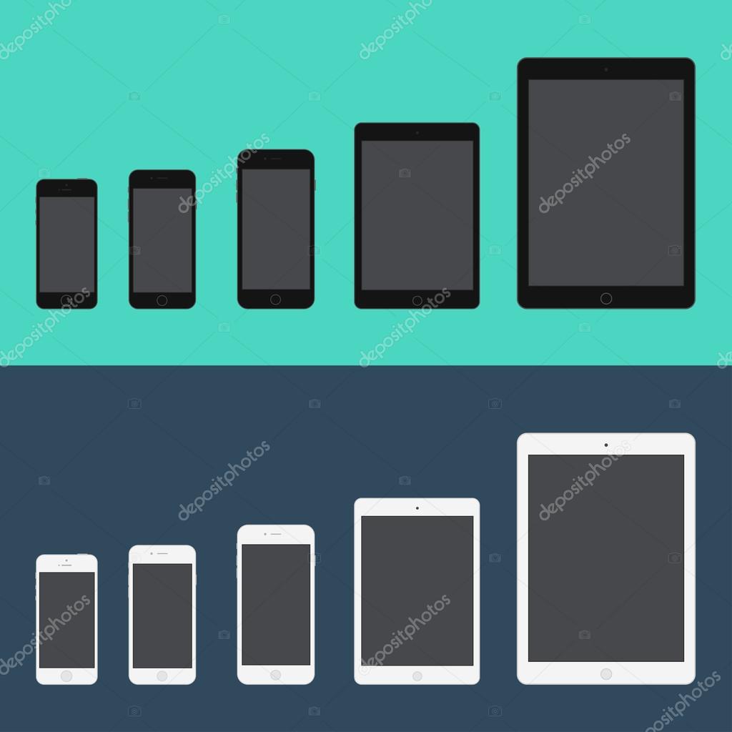 Phone and tablet icons — Stock Vector © grop #72756199