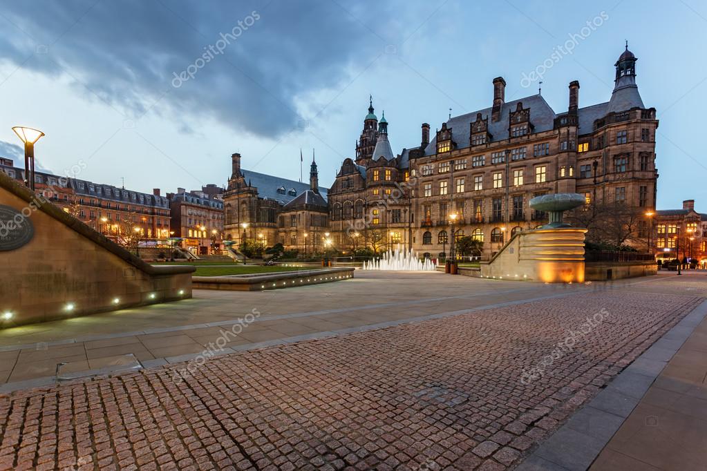 Sheffield Town Hall, Sheffield-England Stock Photo by ...