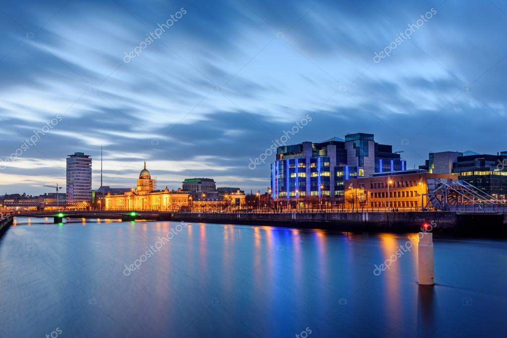 Dublin Skyline At Night