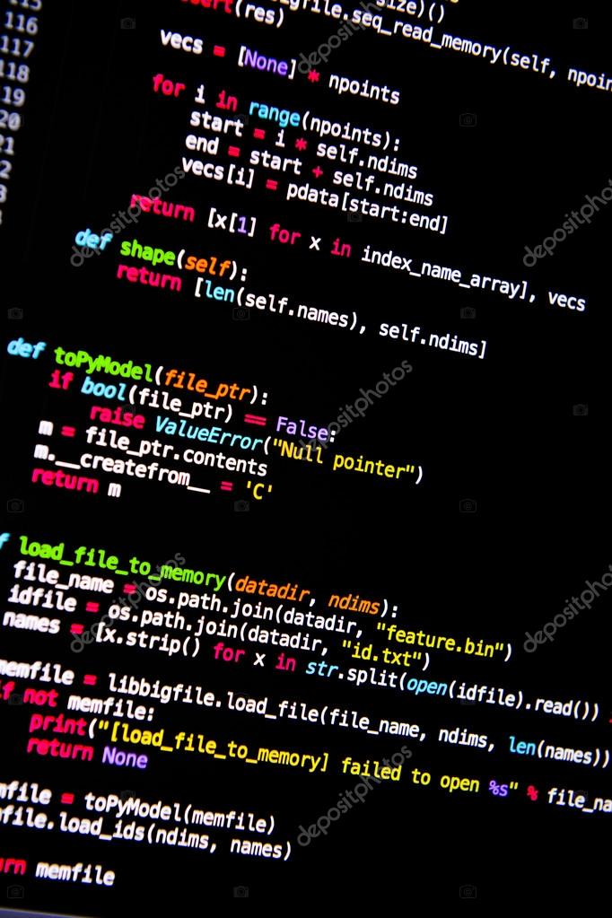 Computer language source code Stock Photo by ©kikujungboy 119477772