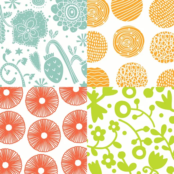 Set of four patterns Stock Vector Image by ©vyazovskaya #118261798