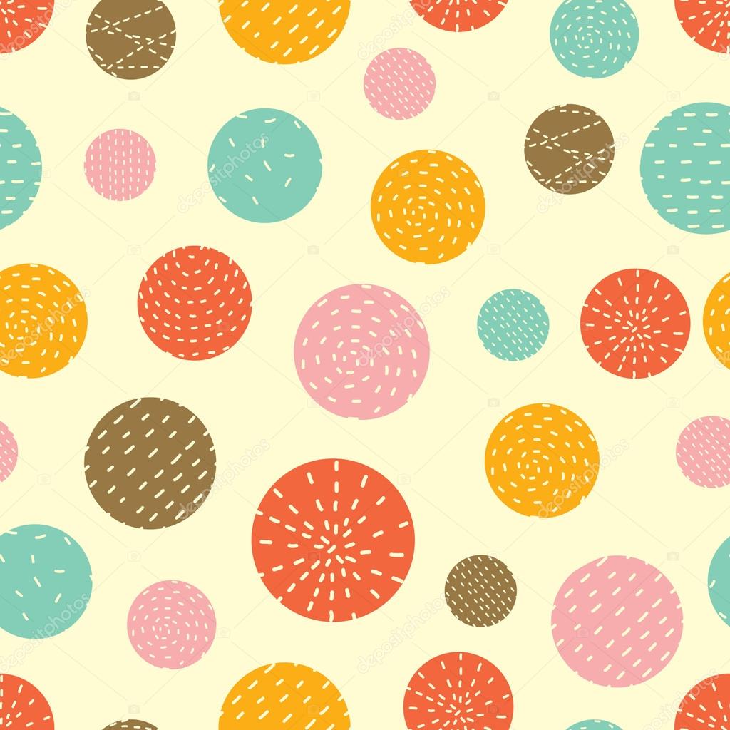 Cartoon polka dots background Stock Vector by ©vyazovskaya 66641365
