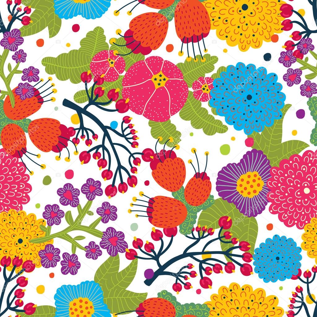 Flower pattern background Stock Vector Image by ©vyazovskaya #92048712