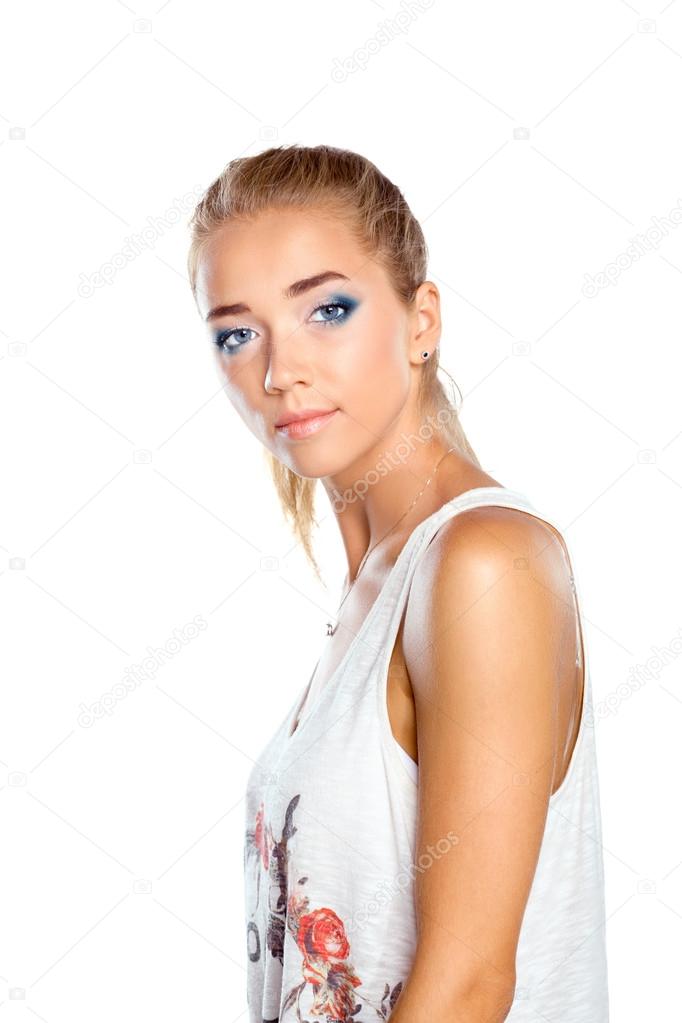 Attractive young woman full length portrait — Stock Photo © Lenets ... Attractive young woman full length portrait — Stock Photo © Lenets ...