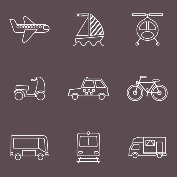 Transport icons Stock Vector Image by ©colorlife #35416015