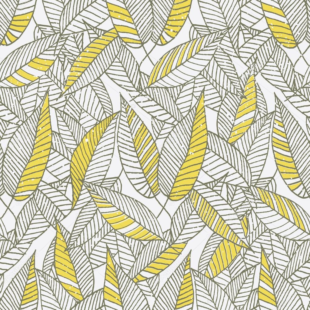 Seamless Floral Leaf Pattern — Stock Vector © solarseven #106254542