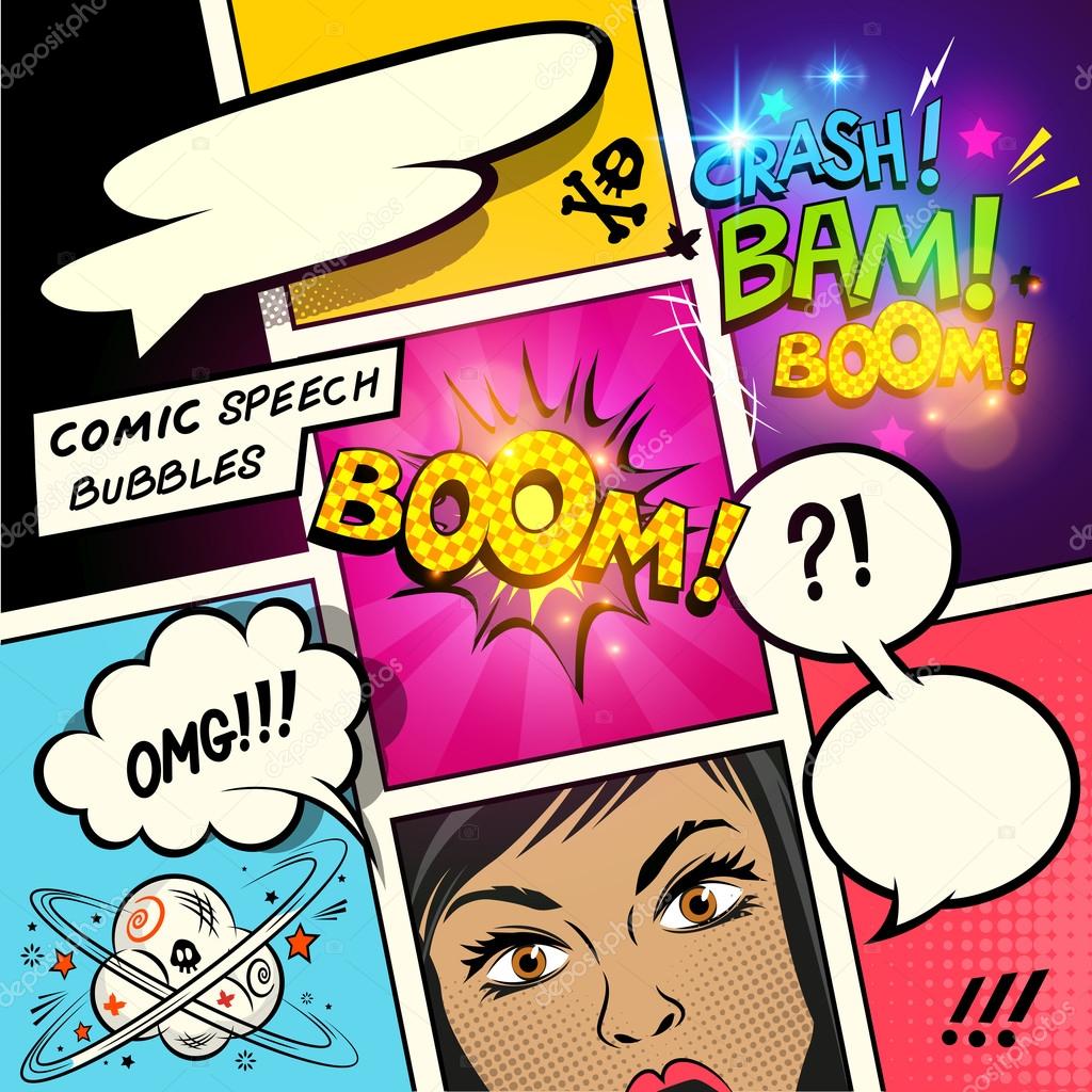 Comic Speech Bubbles and Effects Stock Vector Image by ©solarseven ...