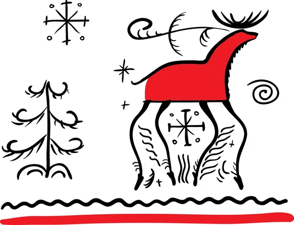 Mezen deer Vector Art Stock Images | Depositphotos