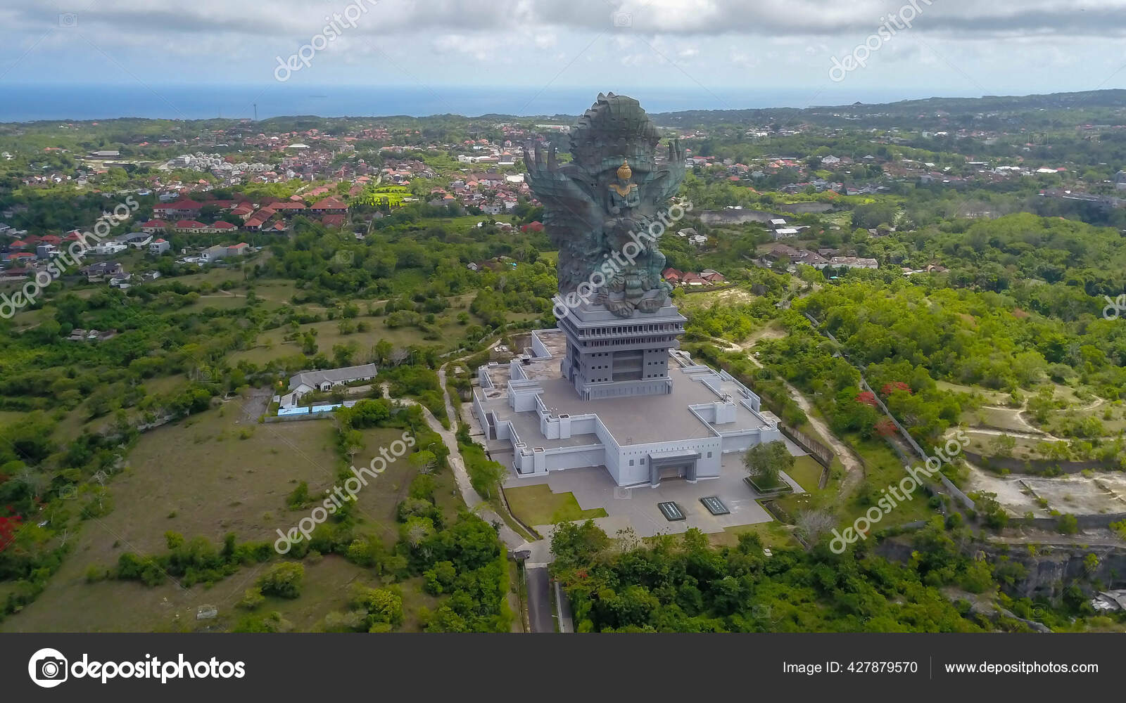 Bali Most Iconic Landmark Hindu God Garuda Wisnu Kencana statue also GWK statue is a 122-meter ...