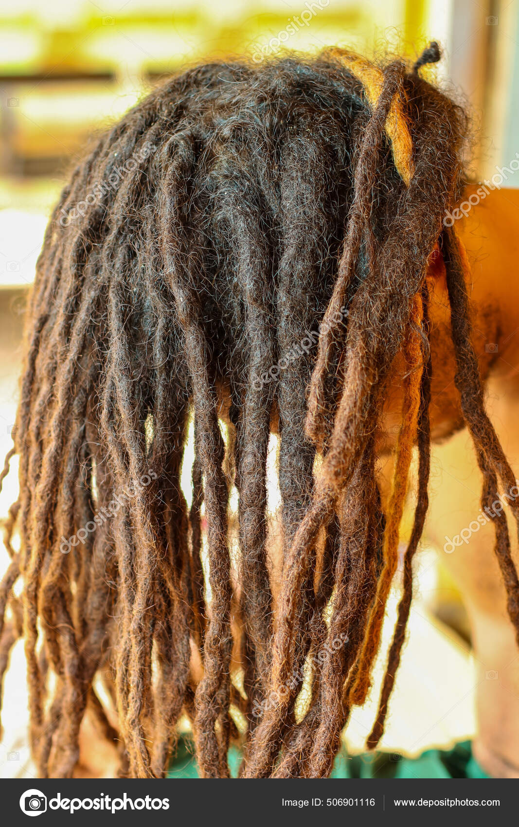 Close up of a man showing his dreadlocks hair — Stock Photo © Koop1234 ...