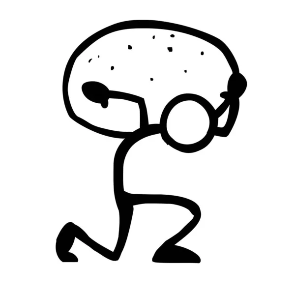 Stick figure pushing Vector Art Stock Images | Depositphotos