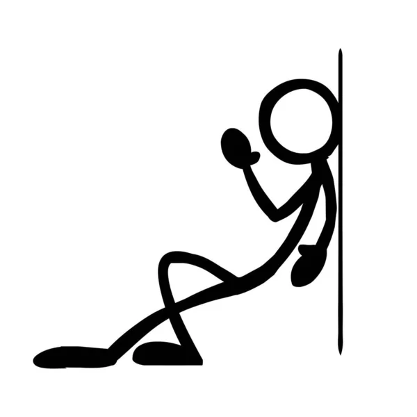 Stick figure push Vector Art Stock Images | Depositphotos