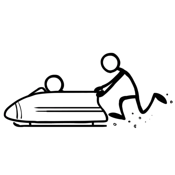 Stick figure pushing Vector Art Stock Images | Depositphotos