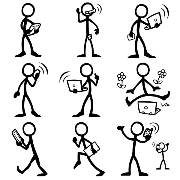 Stick man drawing Stock Vectors, Royalty Free Stick man drawing ...